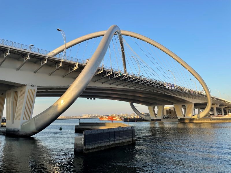 Construction completed on Dubai’s £79M Infinity Bridge | New Civil Engineer